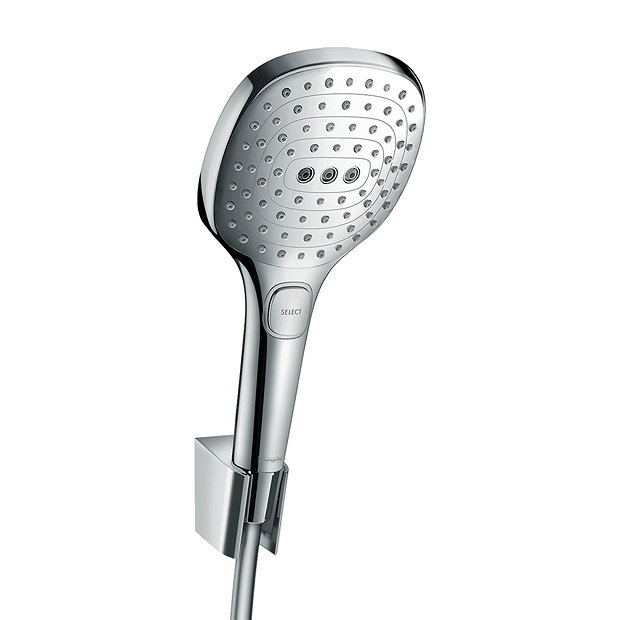 hansgrohe Raindance Select E 120 3-Spray Hand Shower with Holder & 1 ...