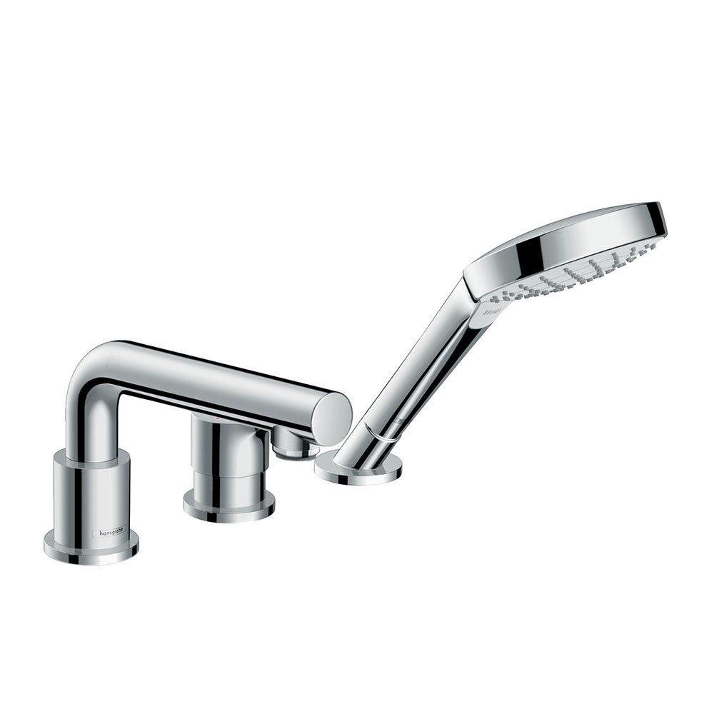 hansgrohe Talis S 3-Hole Deck Mounted Single Lever Bath Mixer - 72417000