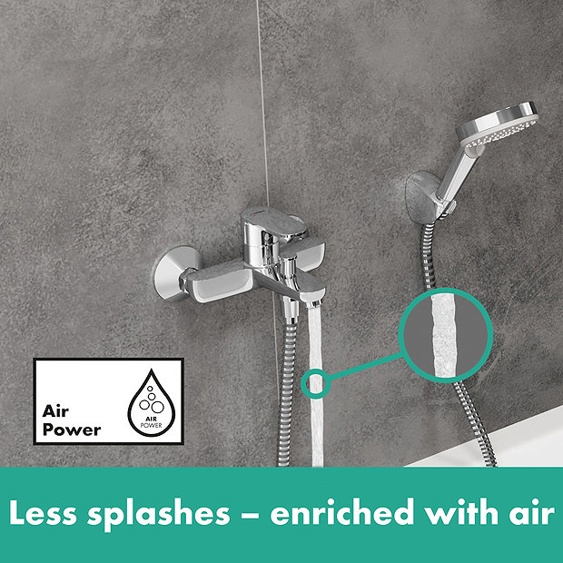 hansgrohe Vernis Blend Exposed Single Lever Bath Shower Mixer - Chrome ...