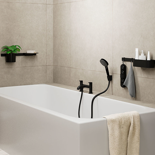 hansgrohe Vernis Blend Vario 2 Spray Hand Shower - Matt Black - 26270670