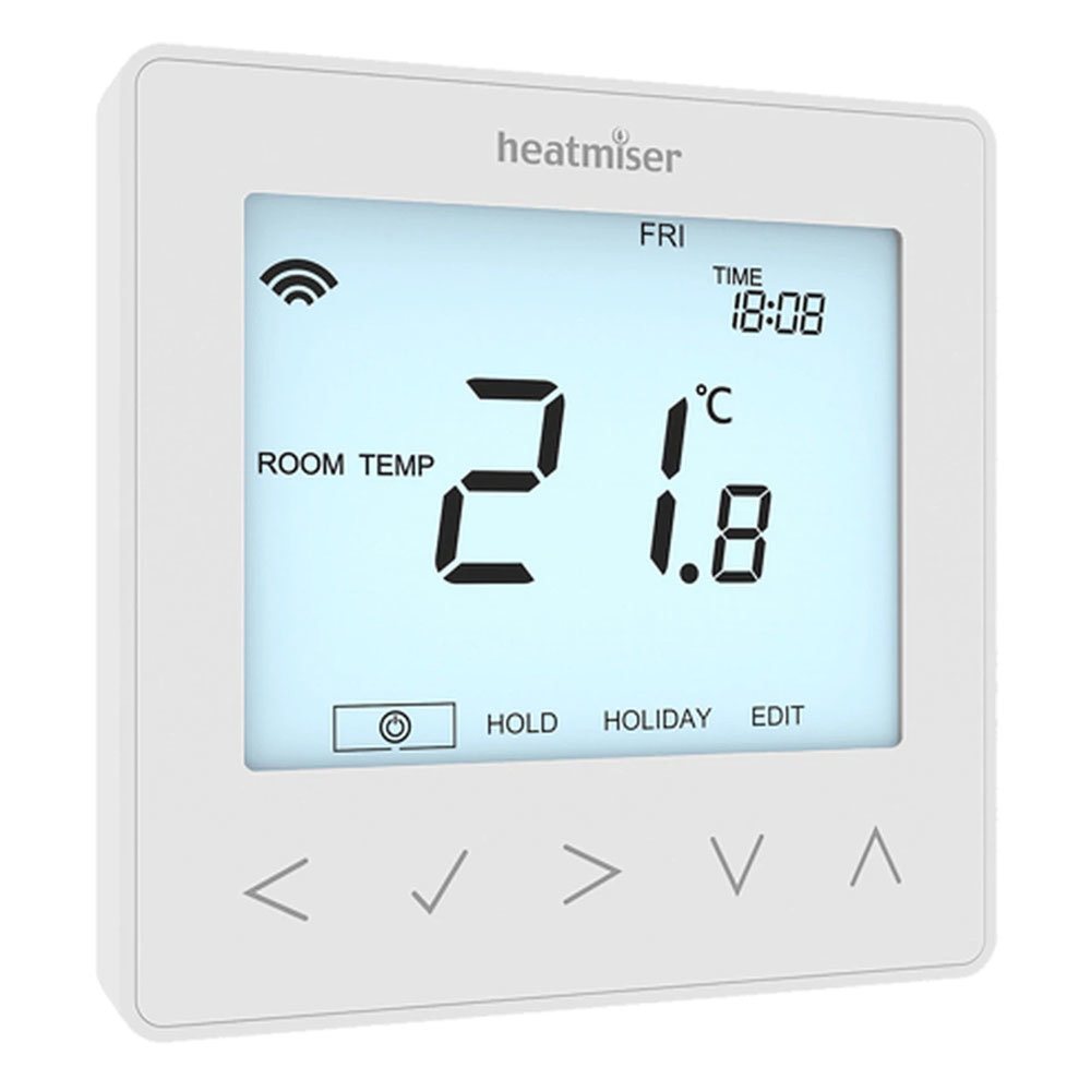 Heatmiser neoStat V3 - Programmable Thermostat White | Victorian Plumbing