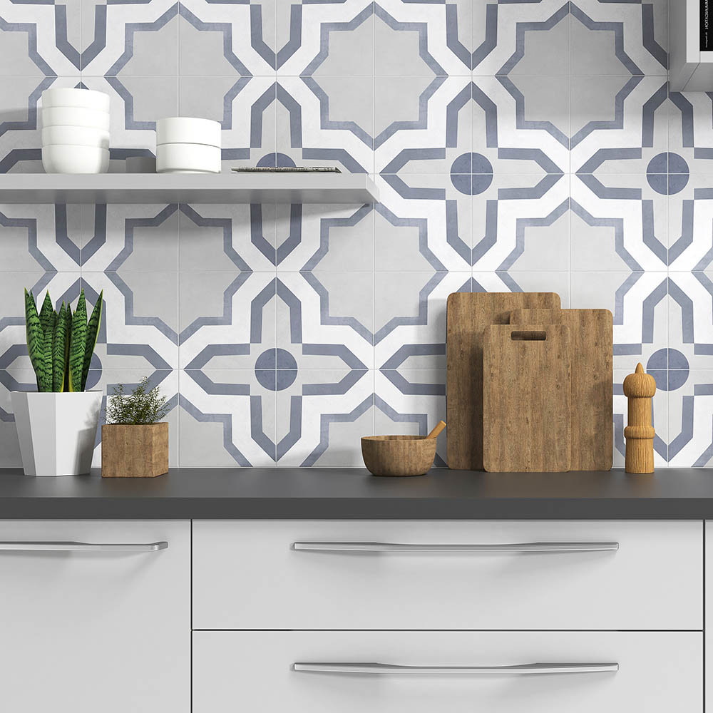 Helix Patterned Wall and Floor Tiles - 223 x 223mm