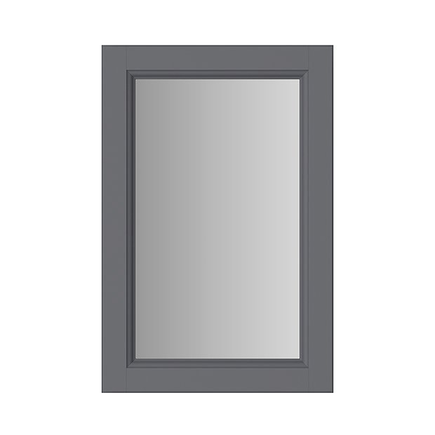 Heritage Caversham 400mm Framed Mirror - Graphite - KGRFM400