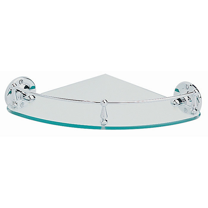 Heritage Corner Shelf | Chrome | Online At Victorian Plumbing.co.uk