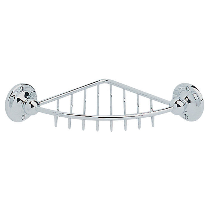 Heritage Corner Soap Basket | Chrome | At Victorian Plumbing.co.uk