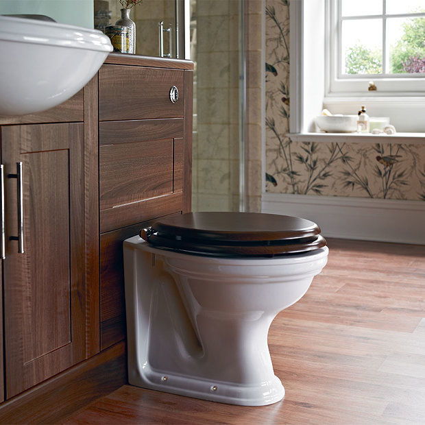 Heritage Dorchester Back To Wall WC Pan | Victorian Plumbing.co.uk