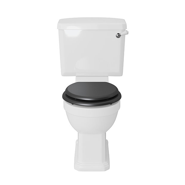 Heritage Hatton Close Coupled Toilet with Traditional Chrome Cistern Lever