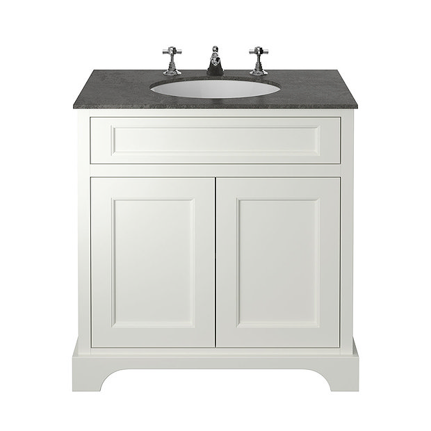 Heritage Wilton Chantilly 800mm Freestanding Vanity with Dark Concrete ...