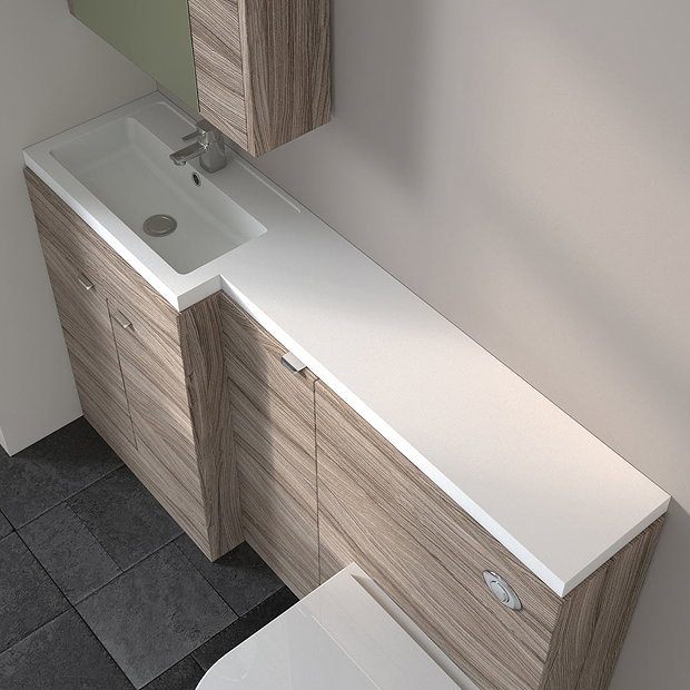Hudson Reed 1505mm L-Shaped Full Depth Basin | Victorian Plumbing UK