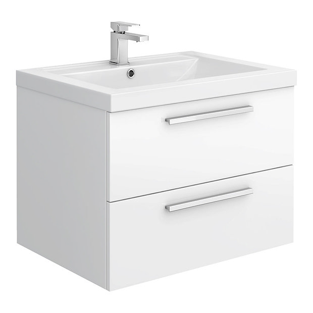 Hudson Reed 720mm Gloss White Modular Basin Vanity Unit | Victorian ...
