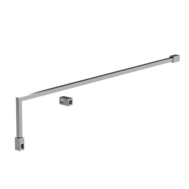 Hudson Reed Chrome Square Fixed Wet Room Support Arm | Victorian ...
