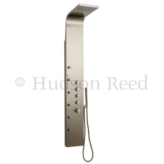 Hudson Reed Cosmos Thermostatic Shower Panel - Stainless Steel - AS325 ...
