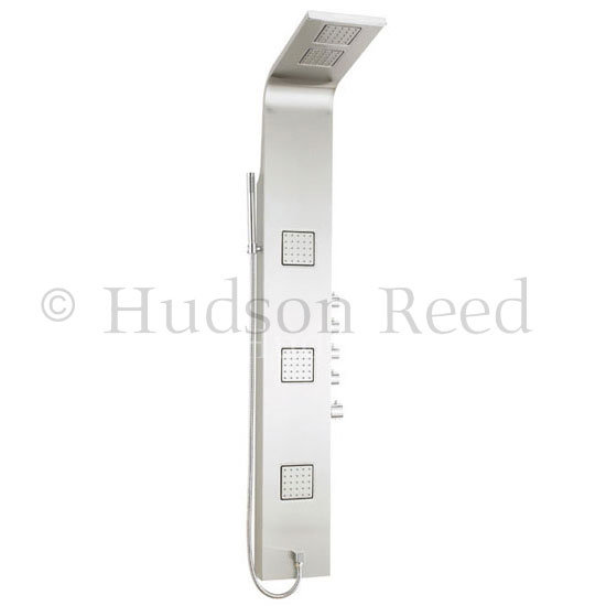 Hudson Reed - Pinnacle Thermostatic Shower Panel - Stainless Steel ...