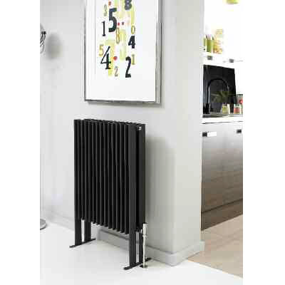Hudson Reed Fin Floor Mounted Double Panel Radiator at Victorian ...
