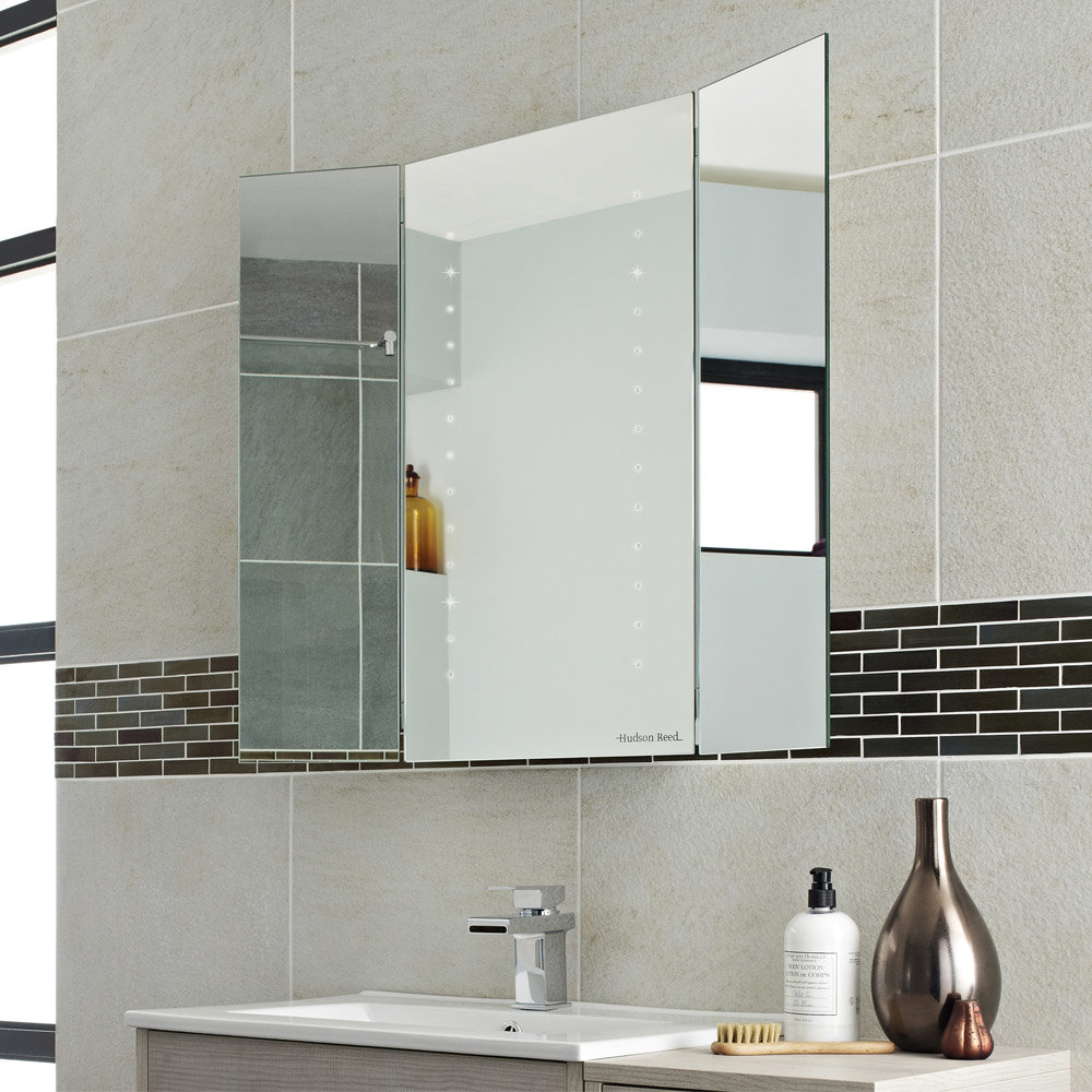 Hudson Reed - Glory LED Motion Sensor Mirror with Adjustable Side ...