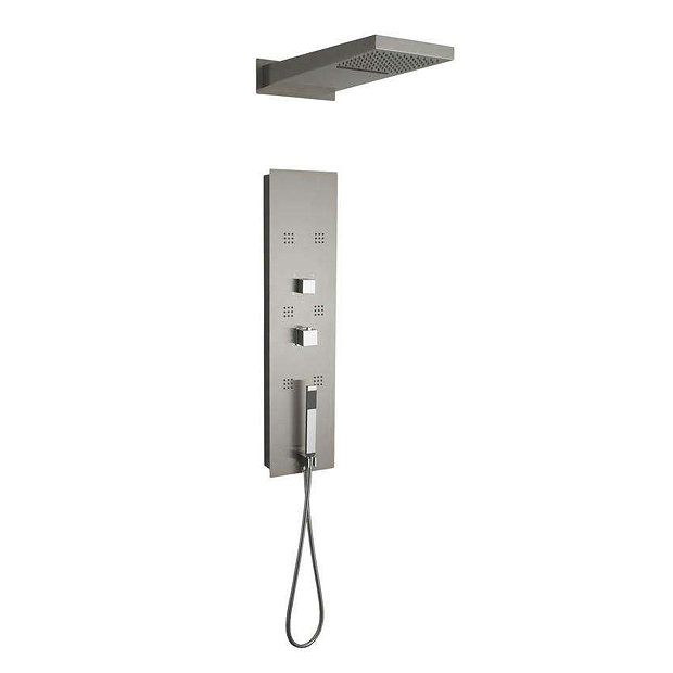 Hudson Reed - Interval Fully Recessed Thermostatic Shower Panel & Head ...
