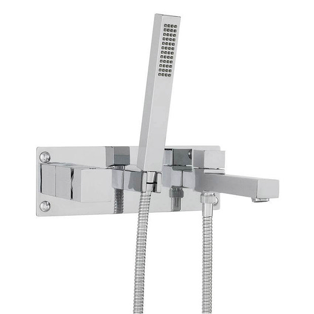Hudson Reed Kubix Wall Mounted Bath Shower Mixer - Chrome - KUB350 at ...
