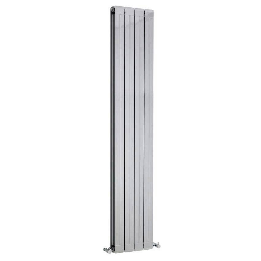 Hudson Reed Rapture Designer Radiator 1500 x 318mm - High Gloss Silver ...