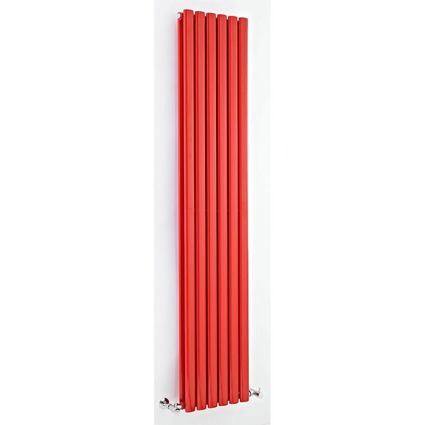 Hudson Reed - Revive Double Panel Designer Radiator 1800 x 354mm - Red ...
