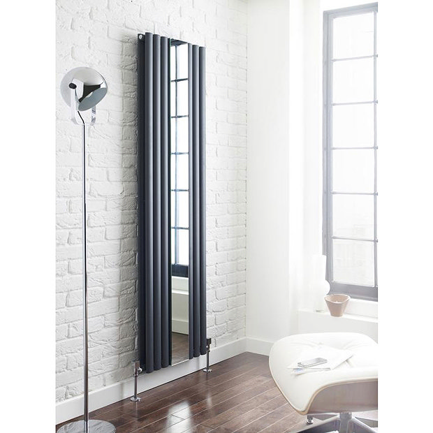 Hudson Reed Revive Single Panel Designer Radiator with Mirror ...