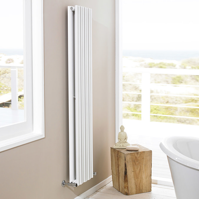 Hudson Reed - Ripple Double Panel Designer Radiator 1500 x 280mm ...