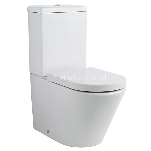 Hudson Reed Round Close Coupled Toilet at Victorian Plumbing UK