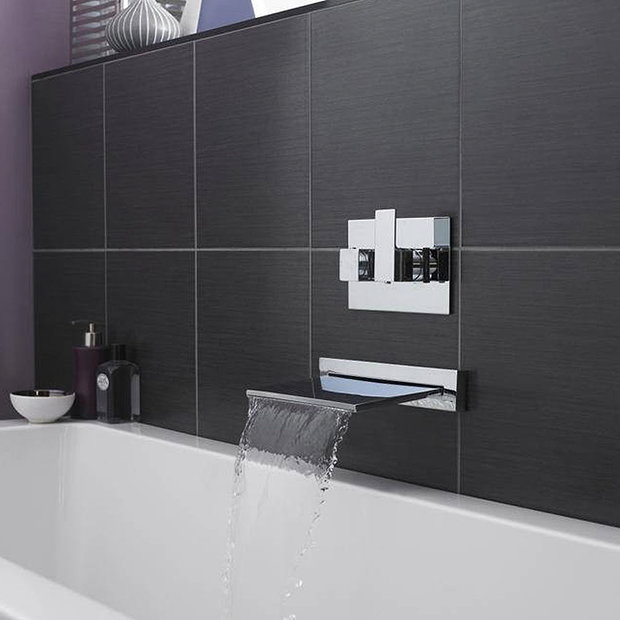 Hudson Reed - Slimline Waterfall Filler with Concealed Thermostatic ...
