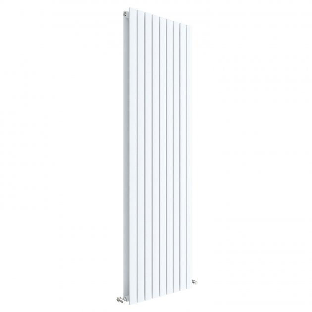 Hudson Reed Sloane 1800 x 528mm Vertical Double Panel Radiator - Satin ...