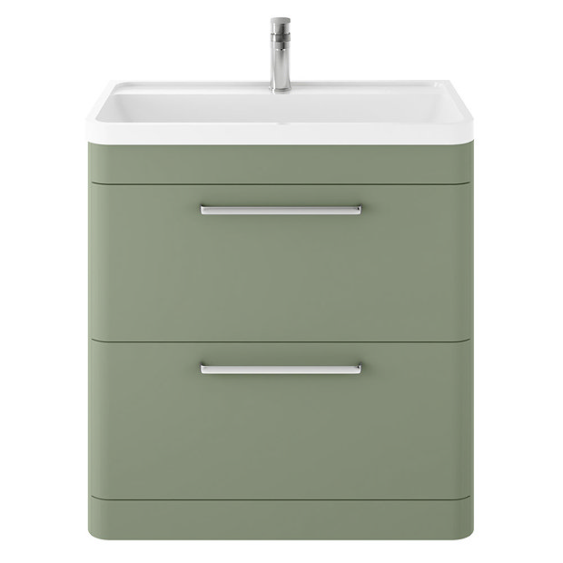 Hudson Reed Solar 800mm Floor Standing Cabinet & Basin - Matt Fern ...