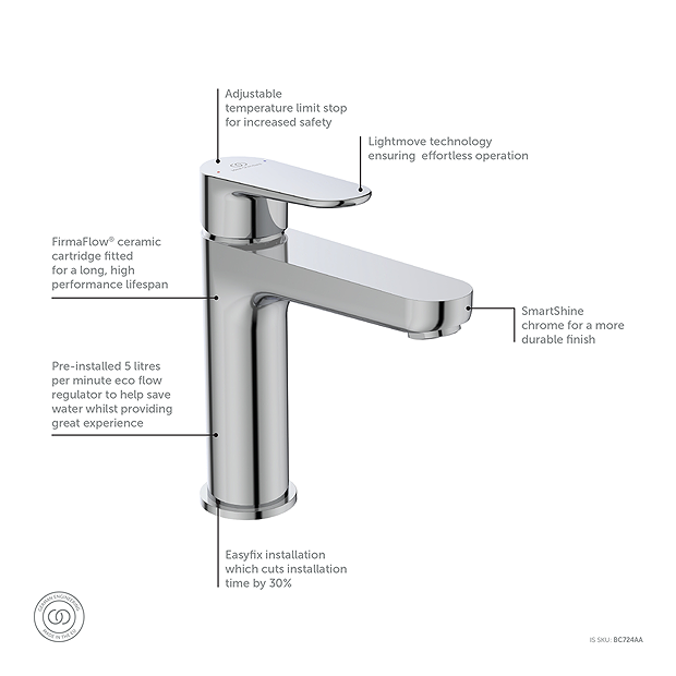 Ideal Standard Cerafine O Single Lever Basin Mixer