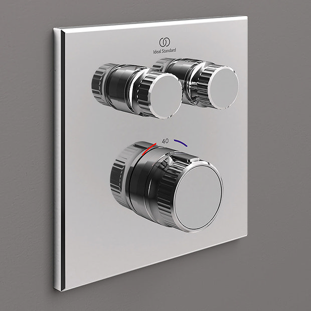 Ideal Standard Ceratherm Navigo Chrome Built-In Thermostatic 2 Outlet ...