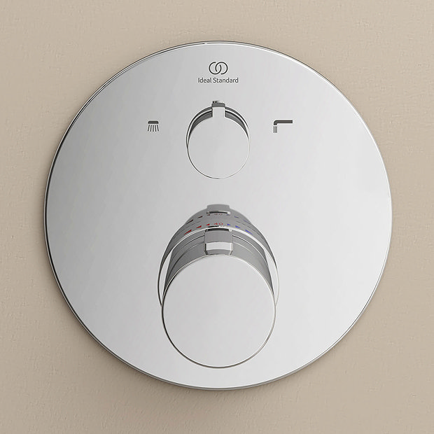 Ideal Standard Ceratherm T100 Chrome Built-In Thermostatic 2 Outlet ...