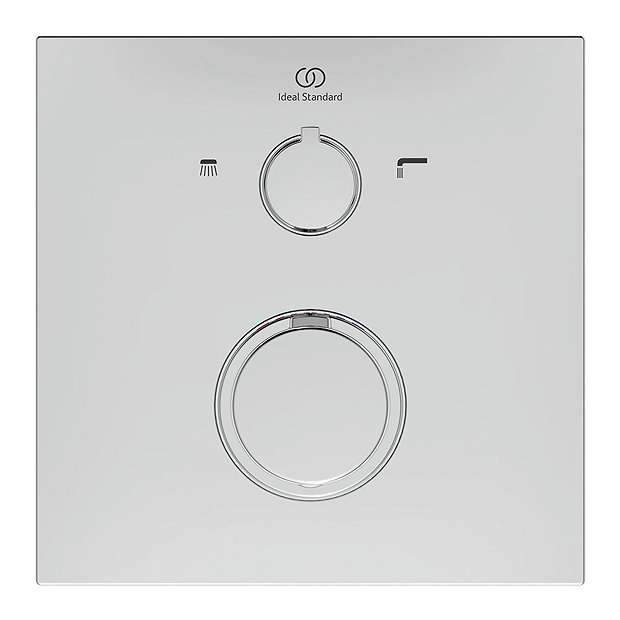 Ideal Standard Ceratherm T100 Chrome Built-In Thermostatic 2 Outlet ...