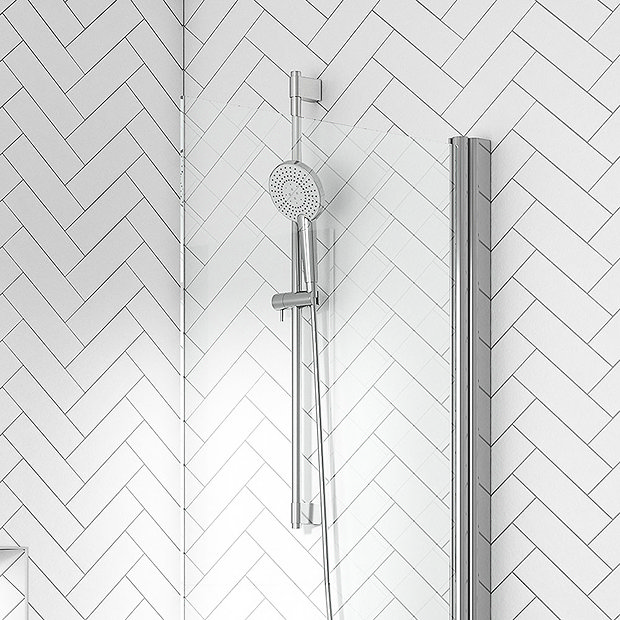 Ideal Standard Idealrain Evo Jet 900mm Shower Slider Rail with 3 Function Round Handspray - B1763AA