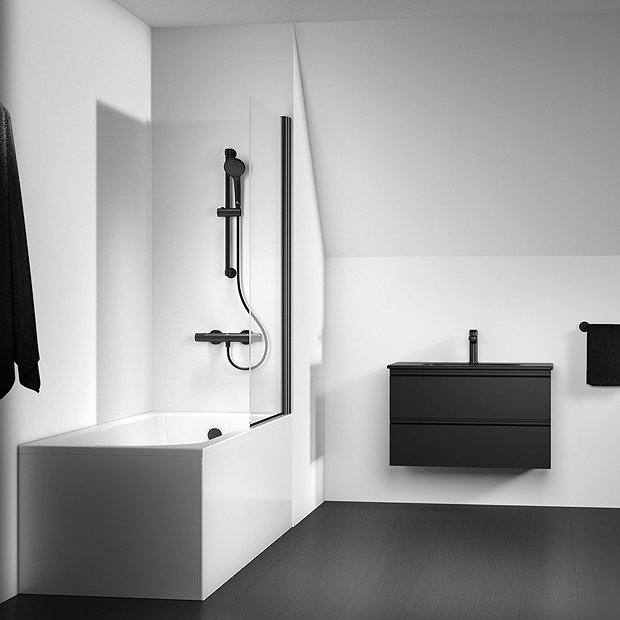 Ideal Standard Silk Black Ceratherm T25 Thermostatic Shower System ...