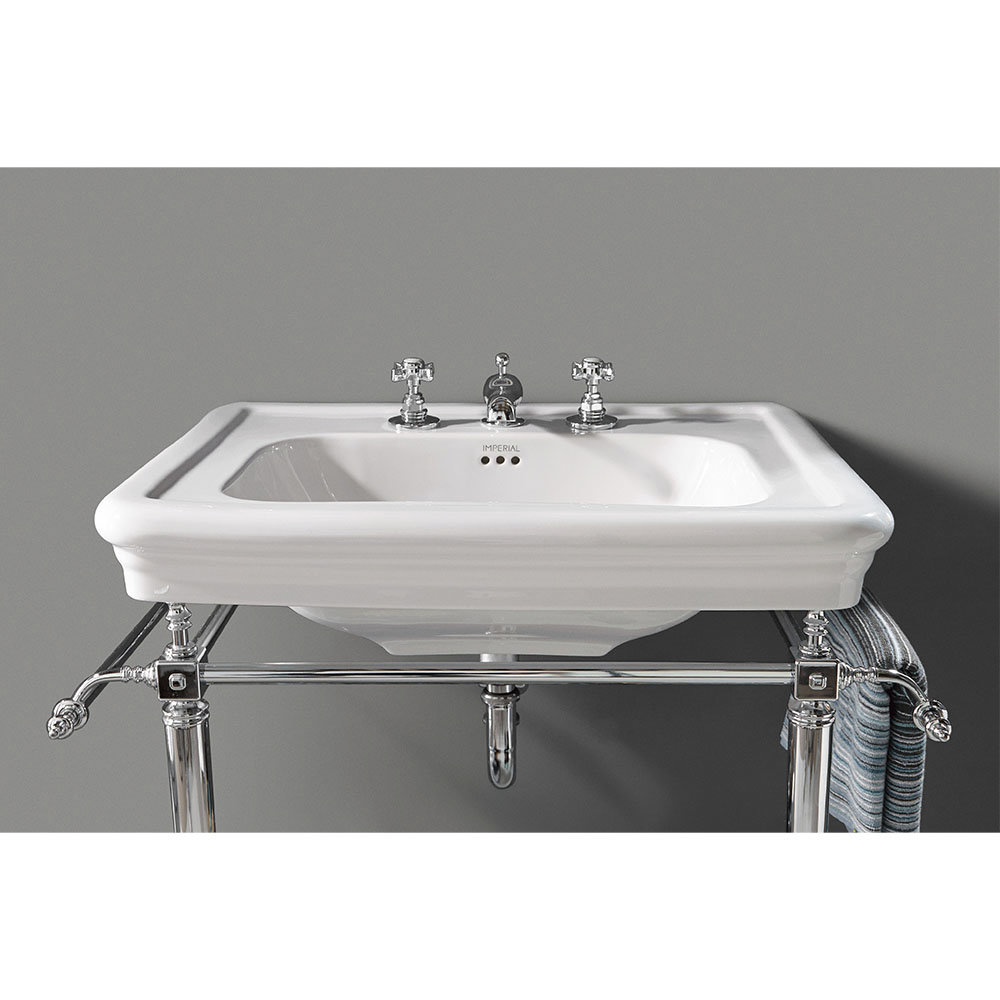 Imperial Etoile 700mm Large Basin + Chrome Basin Stand
