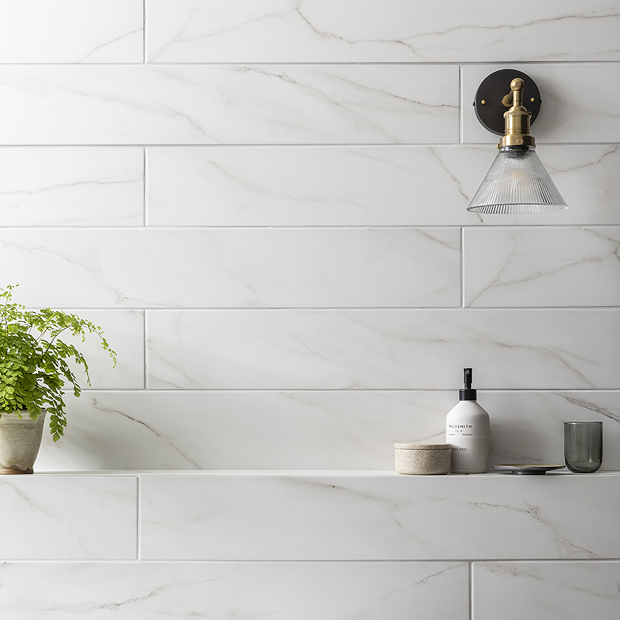 Industville Brooklyn 7" Glass Funnel Wall Light - Brass Holder - BR ...