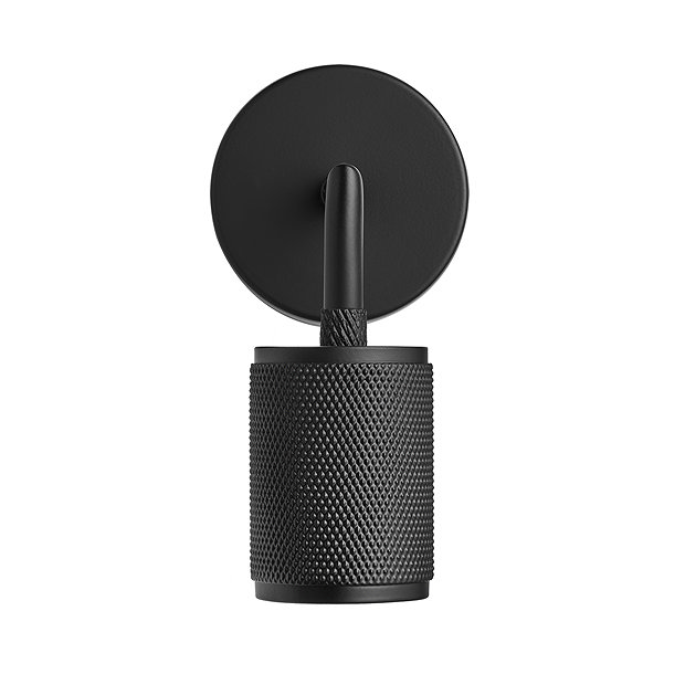 Industville Knurled Edison Double Wall Light - Black