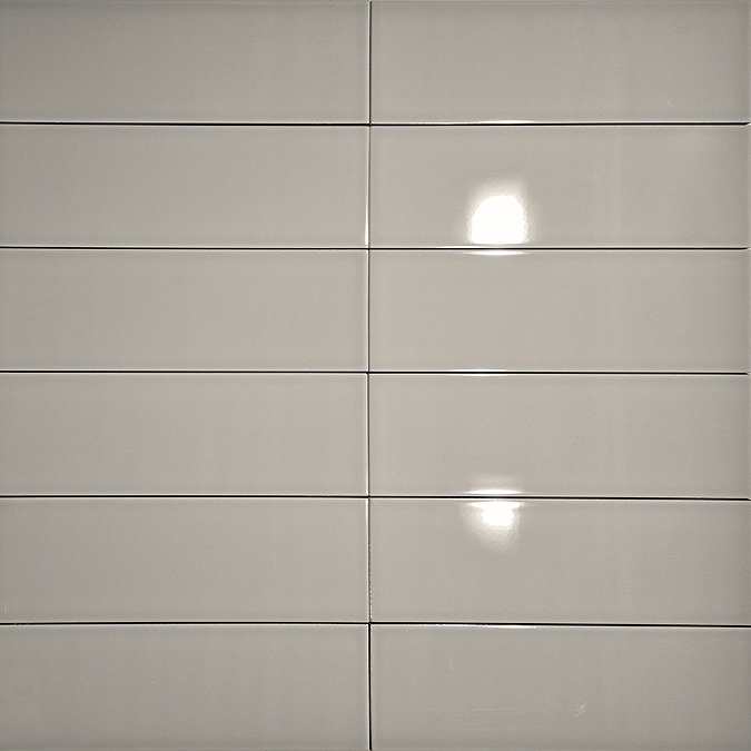 Jasper Metro Matt Light Grey Flat Wall Tiles - 100 x 300mm