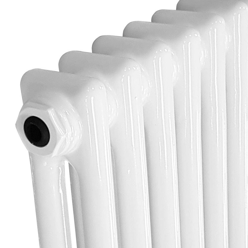 Keswick 1515 x 380mm Cast Iron Style Traditional 2 Column White ...