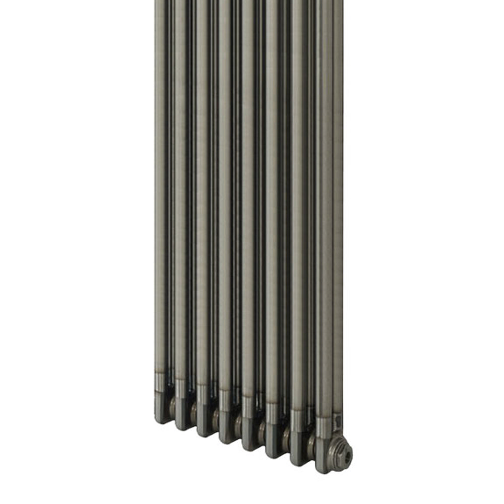 Keswick 1800 x 372mm Raw Metal (Lacquered) 2 Column Radiator ...
