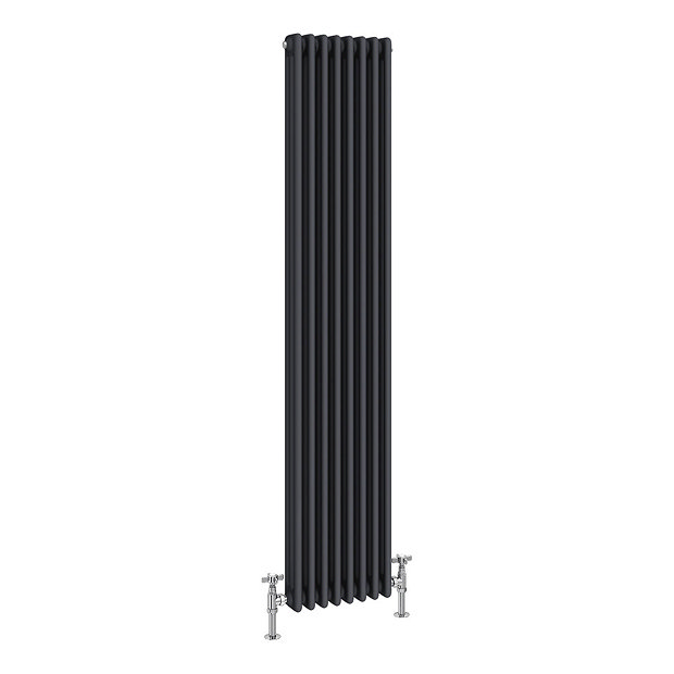 Keswick 1800 x 380mm Cast Iron Style Traditional 3 Column Anthracite ...