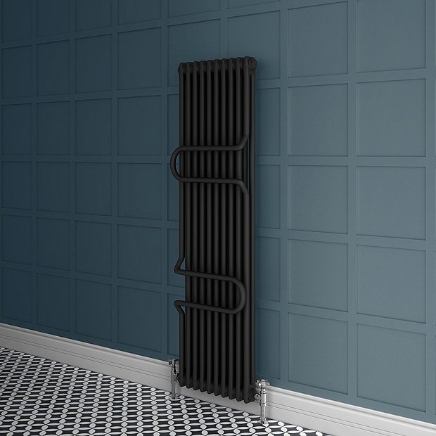 Keswick 1800 x 470 Cast Iron Style Traditional 2 Column Anthracite ...
