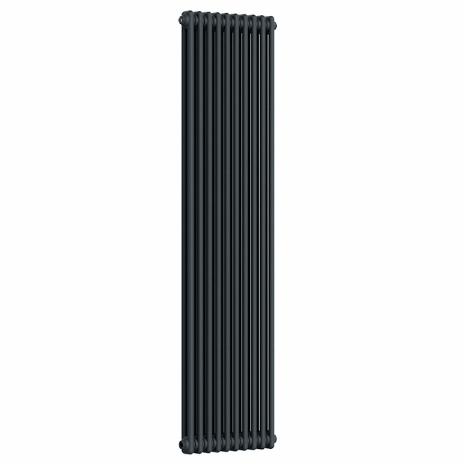 Keswick H1800 x W470mm Vertical Traditional Radiator Anthracite 2 ...