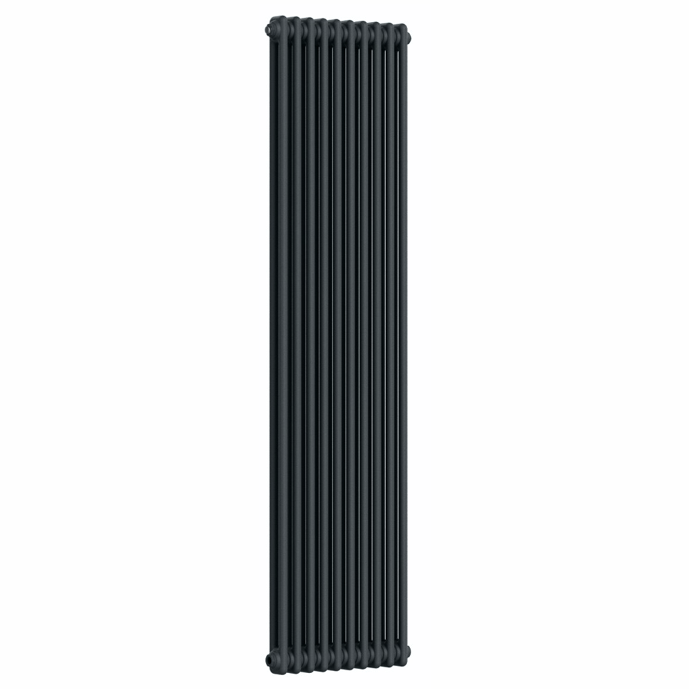 Keswick H1800 x W470mm Vertical Traditional Radiator Anthracite 2 ...