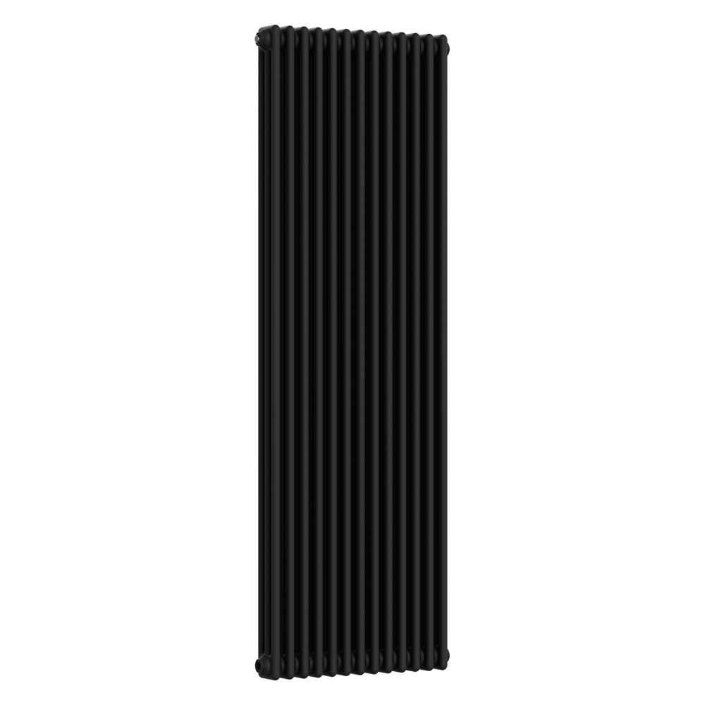 Keswick 1800 x 605mm Cast Iron Style Traditional 3 Column Matt Black ...