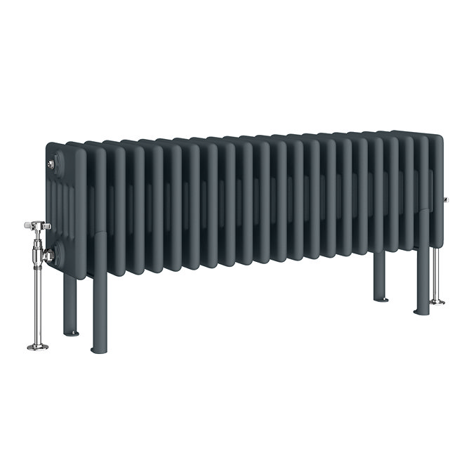 Keswick 300 x 1010mm Horizontal Radiator Anthracite 6 Column (22 ...