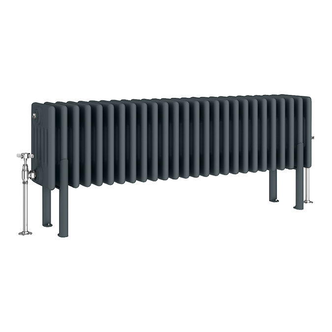 Keswick 300 x 1190mm Horizontal Radiator Anthracite 6 Column (26 ...