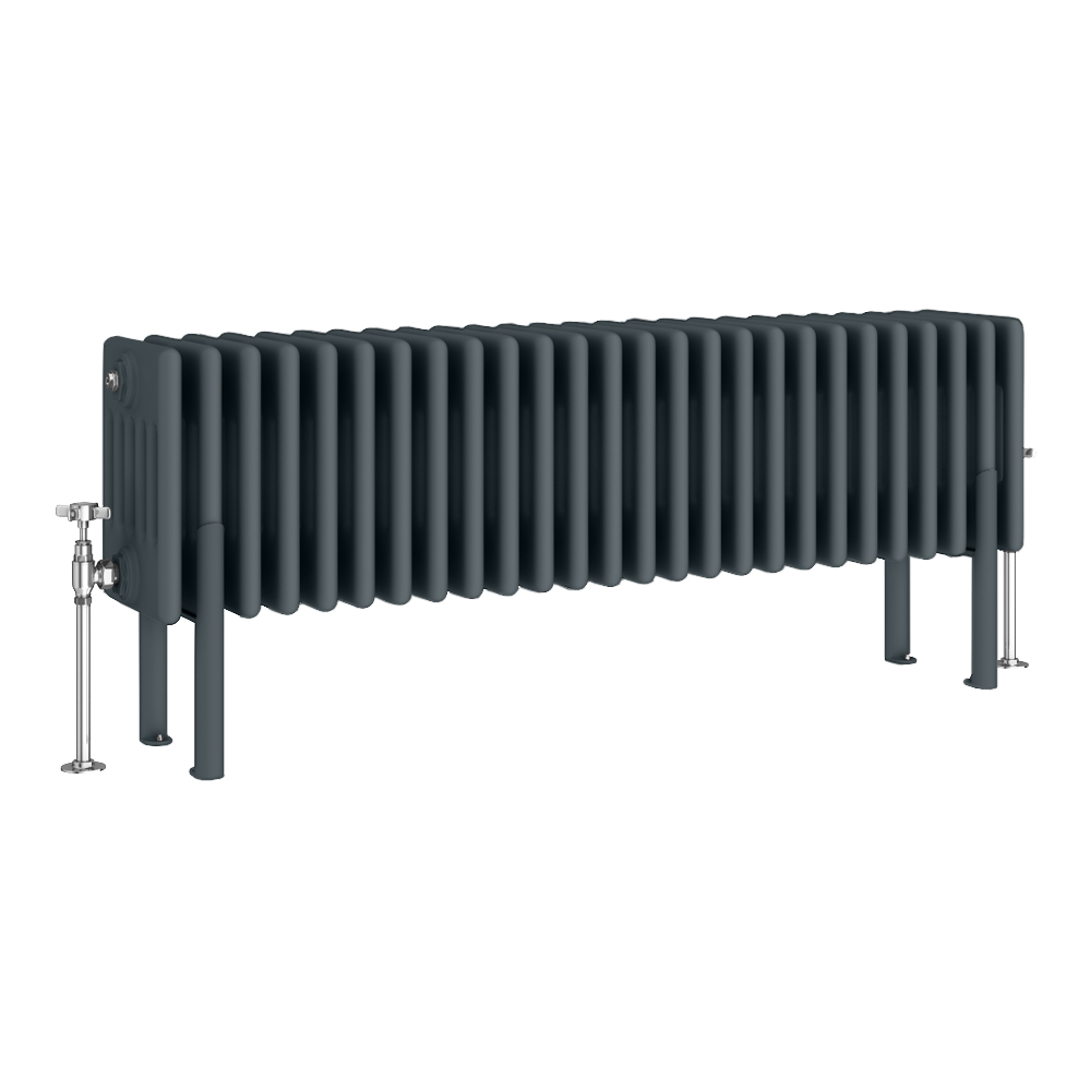 Keswick 300 x 1190mm Horizontal Radiator Anthracite 6 Column (26 ...