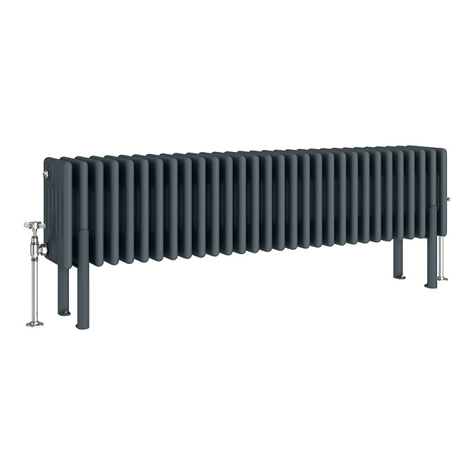 Keswick 300 x 1370mm Horizontal Radiator Anthracite 6 Column (30 ...
